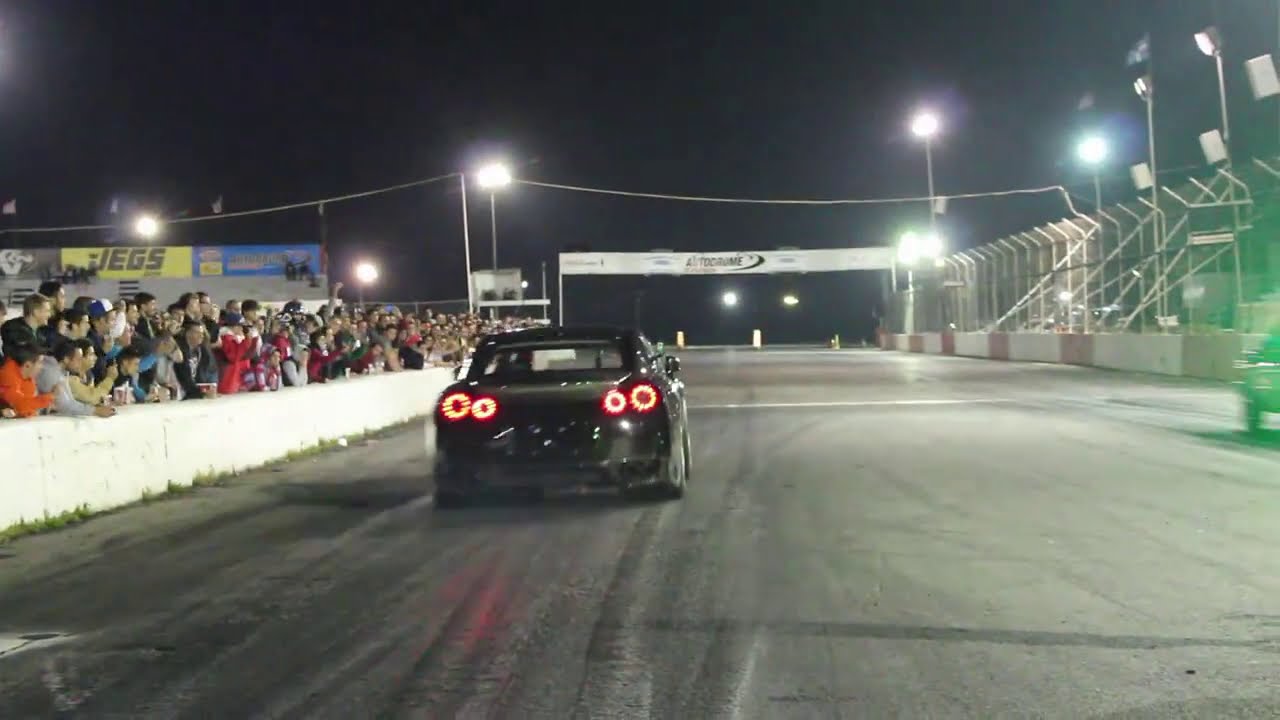 Mustang Dragster vs Nissan GTR Street Machine - YouTube