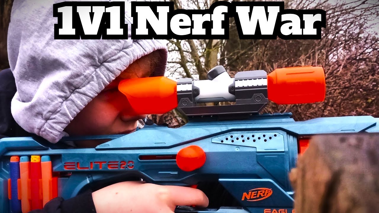 NERF WAR: 1V1 - YouTube