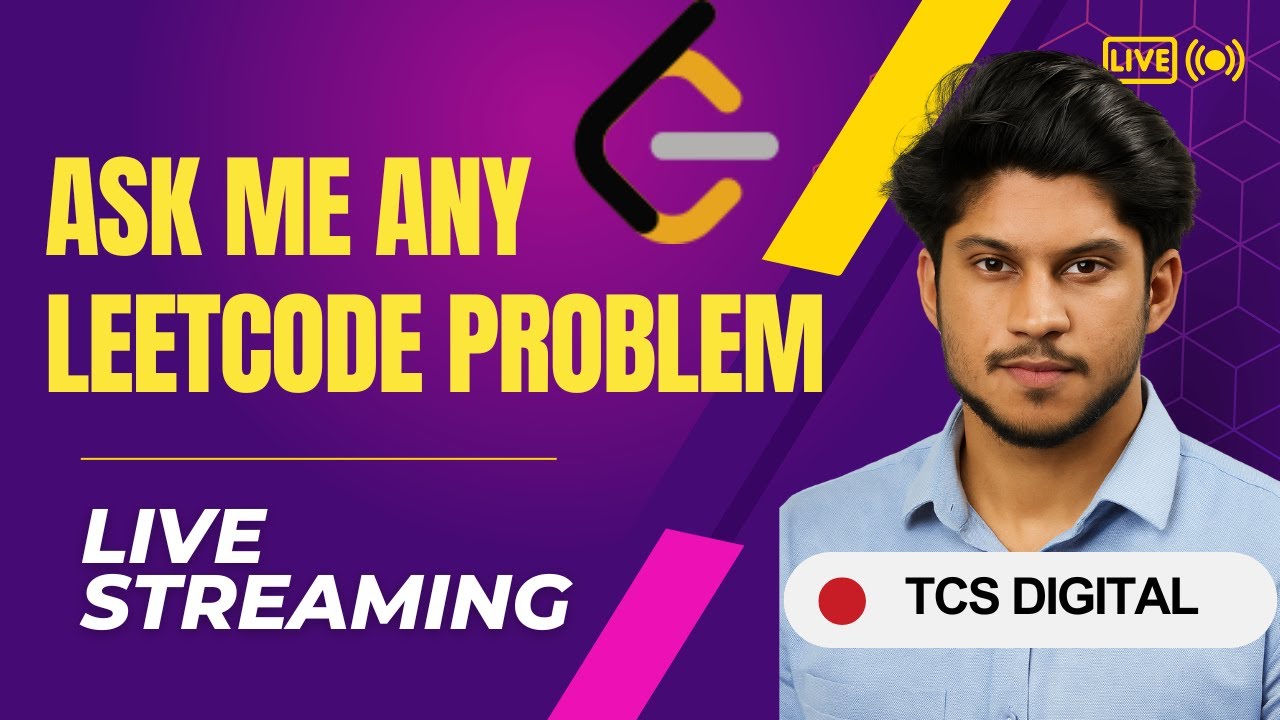 Live LeetCode Challenge from Viewers | 6 AM GRIND | Solve with Me | By TCS Digital Candidate ...
