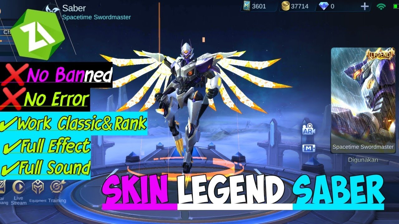 Script Skin Legend Saber!!! Media File 👍 - YouTube
