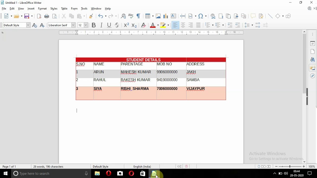 Libre writer Part - 3 - YouTube