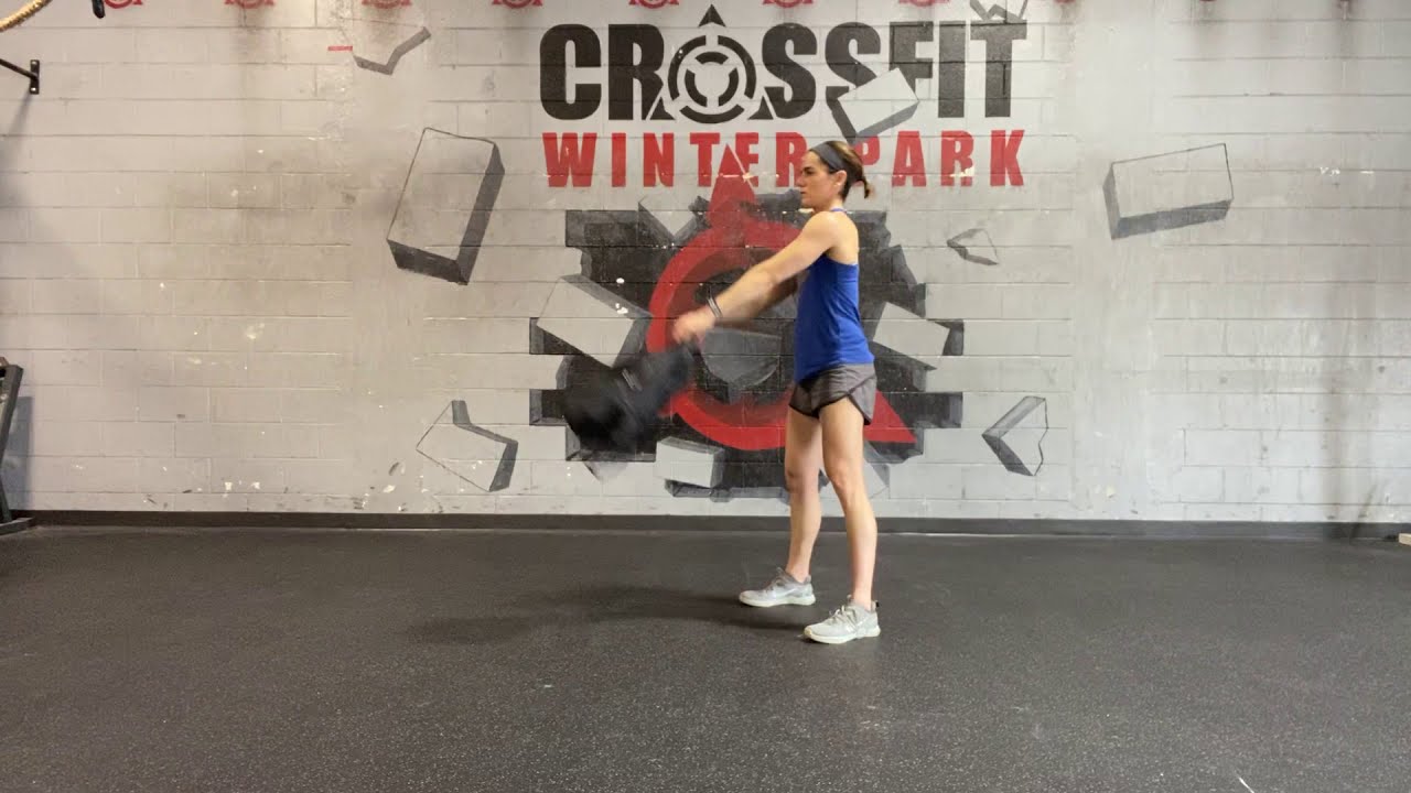 Single Arm Russian Kettlebell Swings with Backpack | CrossFit Winter ...