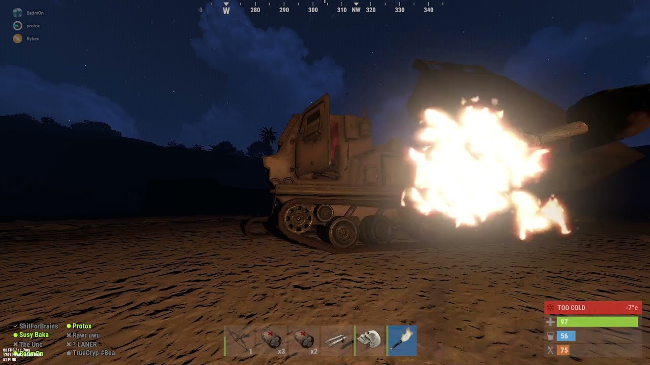 Abandoned Military Base At Night (Rust) - YouTube