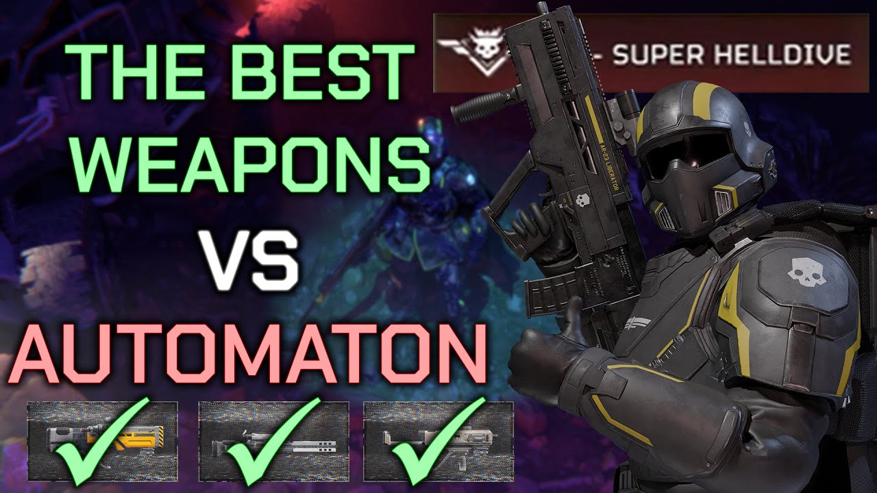 The BEST PRIMARIES For Super Helldive Bots in Helldivers 2 - YouTube