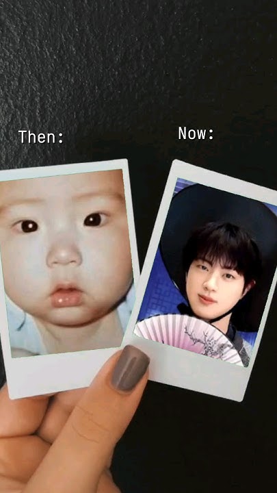 BABY JIN THEN🥹😍💙 VS BABE BOY NOW😍🥰💙#Jin#jin_happy #jin_illbethere#taekook#bts#fyp #shorts# ...