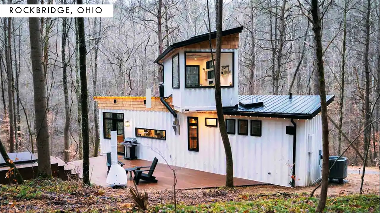 The BoHo Box Hop Container House Rockbridge, Ohio, USA - YouTube