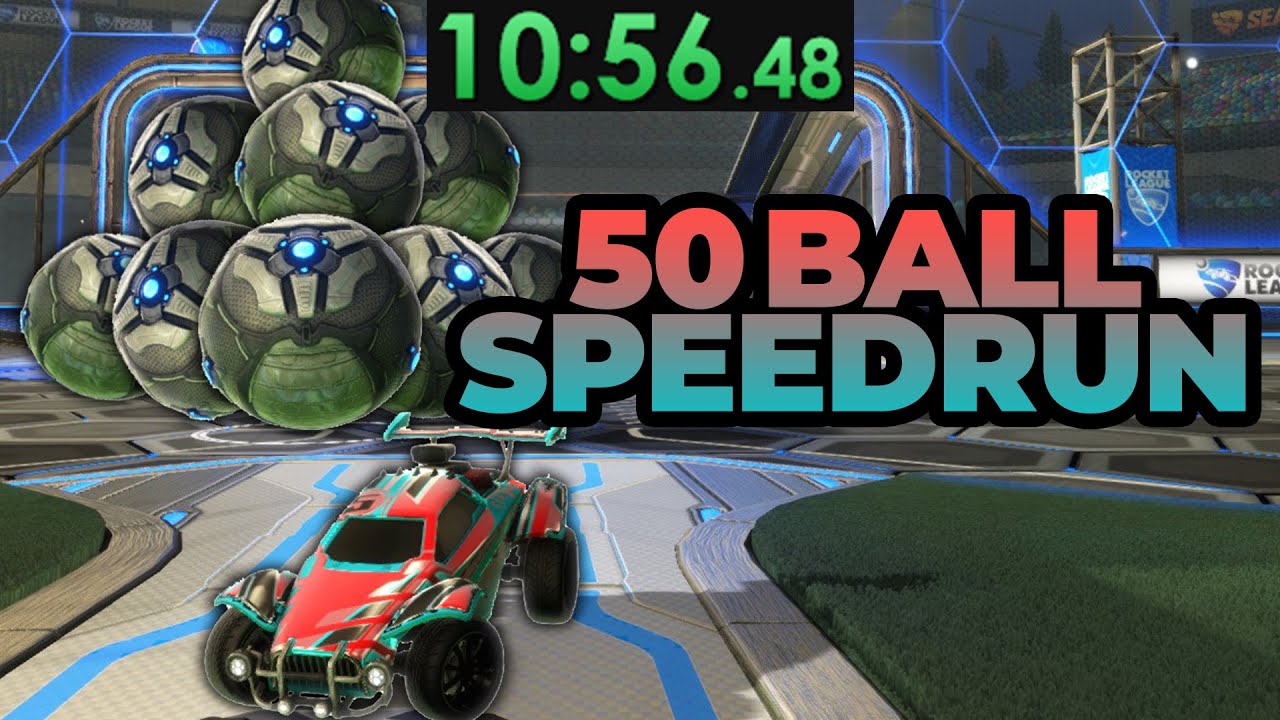 RBG RL takes on Rocket Sledge's 50 Ball Speedrun - YouTube