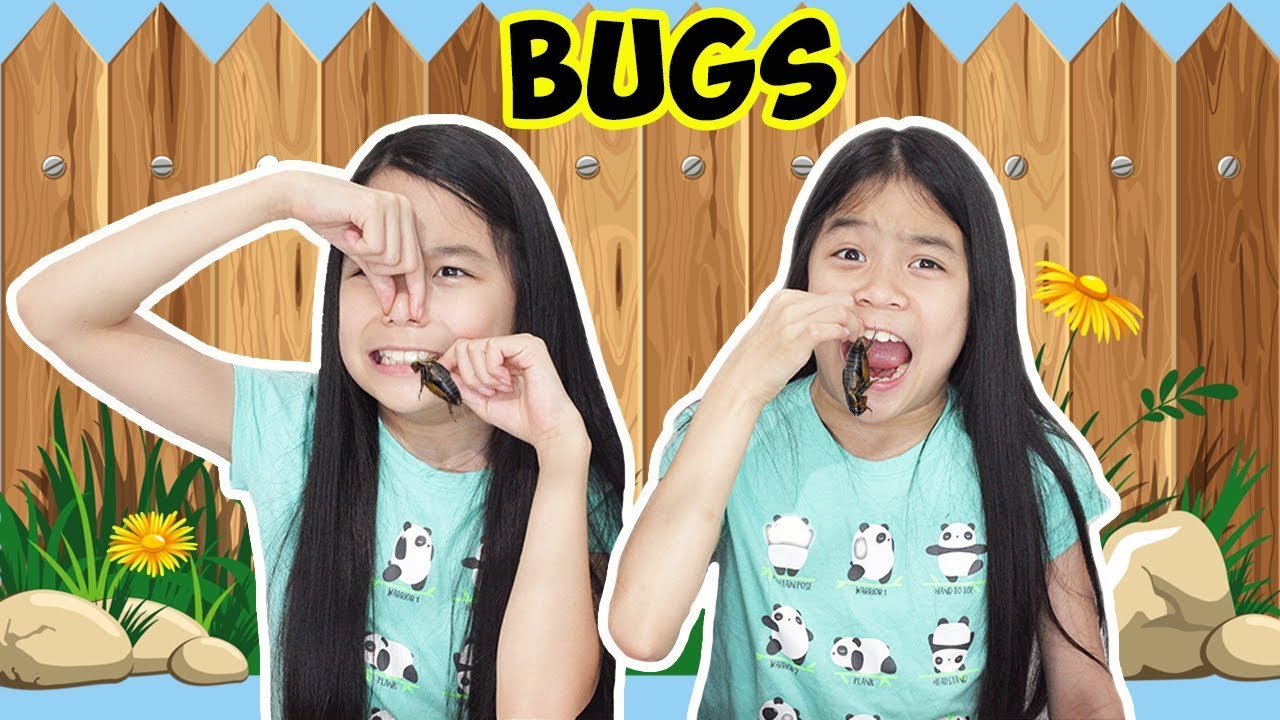 BUG EATING CHALLENGE! EATING BUGS! | Tran Twins - YouTube