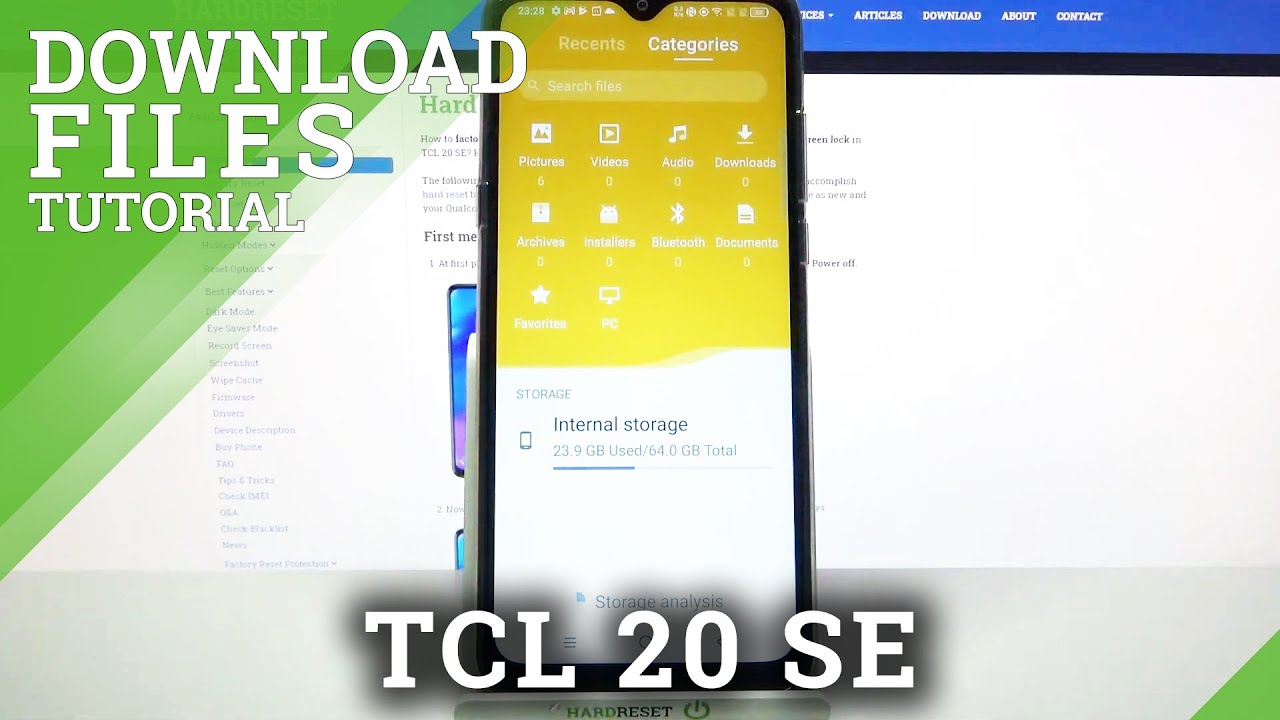 How to Use Downloads App on TCL 20 SE – Open All Saved Data - YouTube
