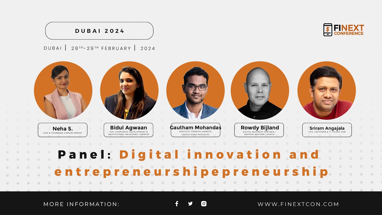 Panel Discussion | Digital Innovation and Entrepreneurship | FiNext ...