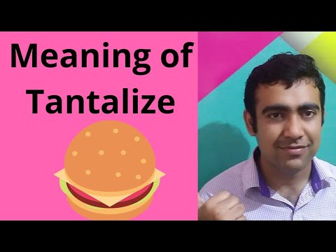 Tantalize meaning in hindi - YouTube