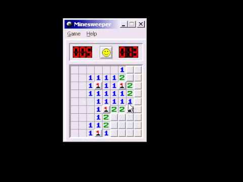 Minesweeper beginner on Windows 2000 - YouTube