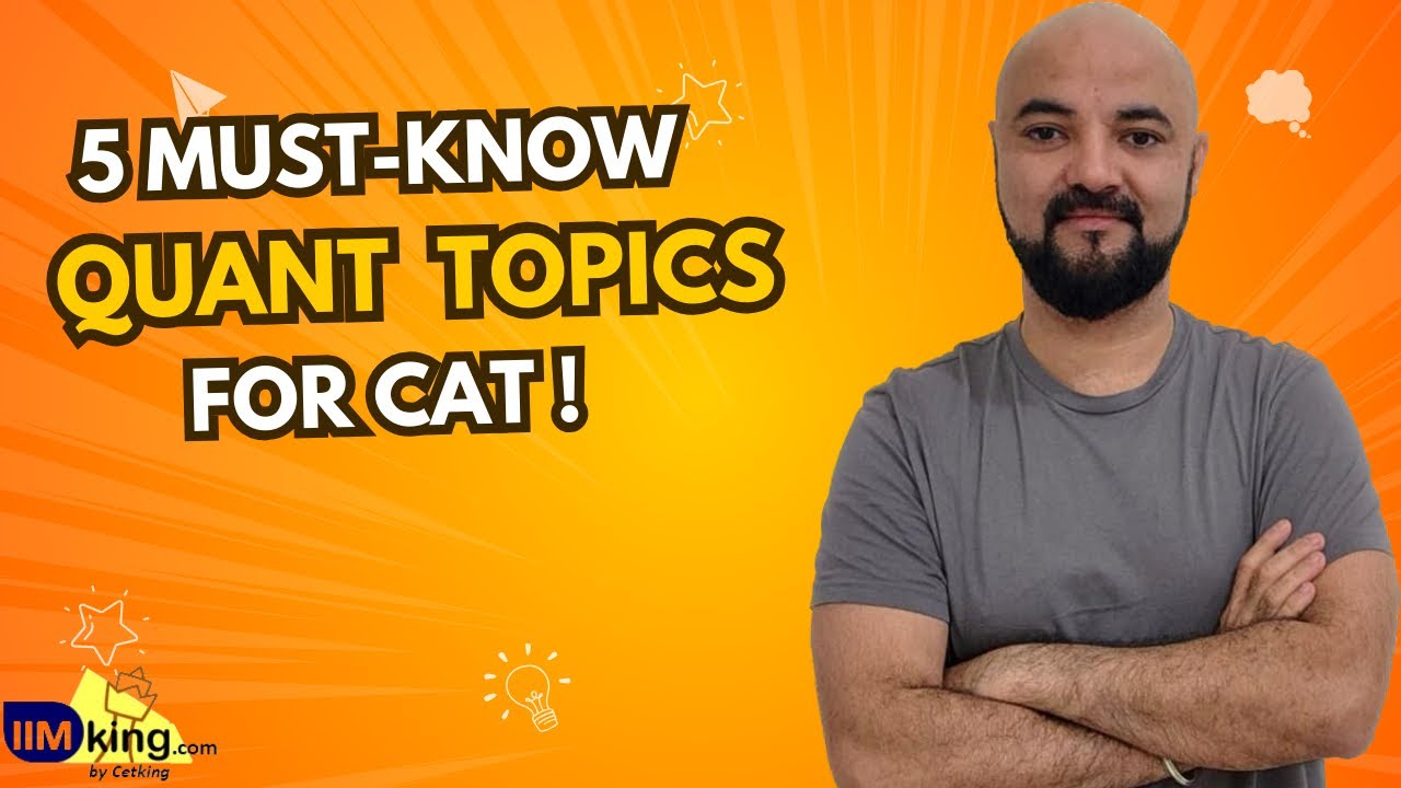 Don't Ignore these 5 Quant Topics for CAT! - YouTube