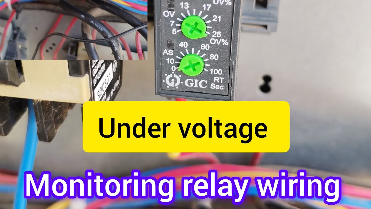 under & over voltage relay connection ll under & over voltage ...