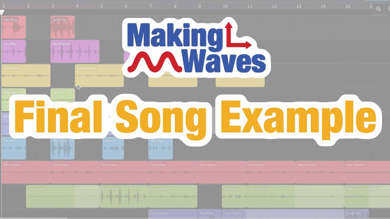 Making Waves Final Song Example - YouTube