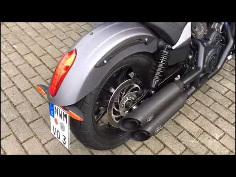 MCJ EURO 4 Auspuffanlage Harley,Victory,Indian,verstellbar mit ABE
