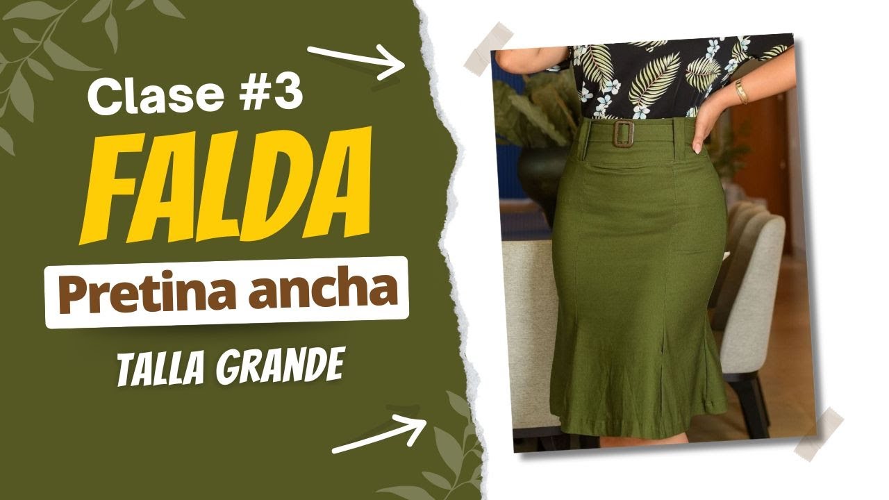 Confección y Acabado Final | Falda Pretina Ancha Talla Grande - YouTube