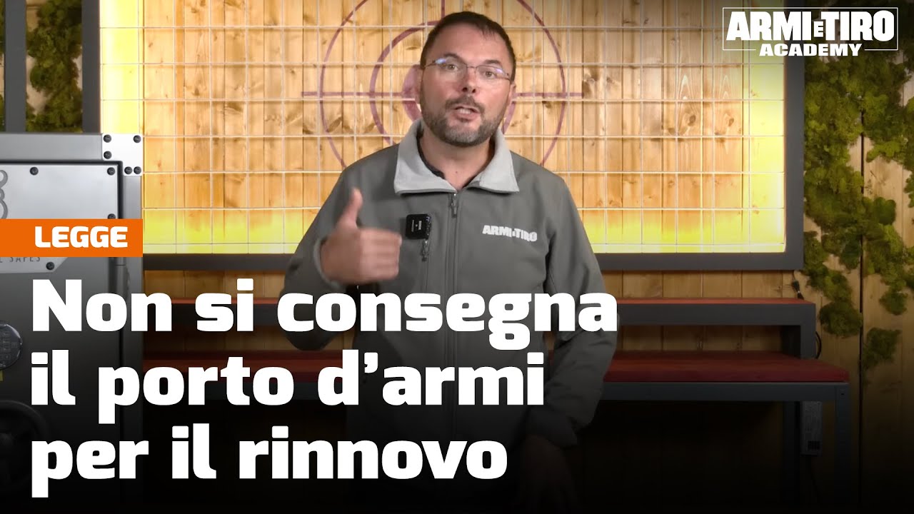 Rinnovo del porto d'armi: è obbligatorio consegnare il documento in ...