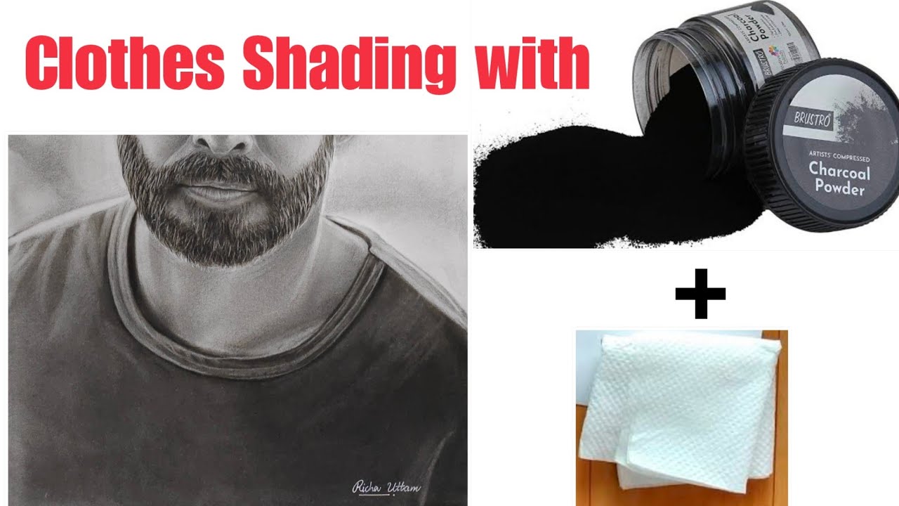 How to Shade Clothes with Charcoal Powder and Tissue - YouTube