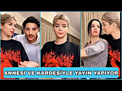 Merve Yalçın annesi ve kardeşi ile canlı yayın