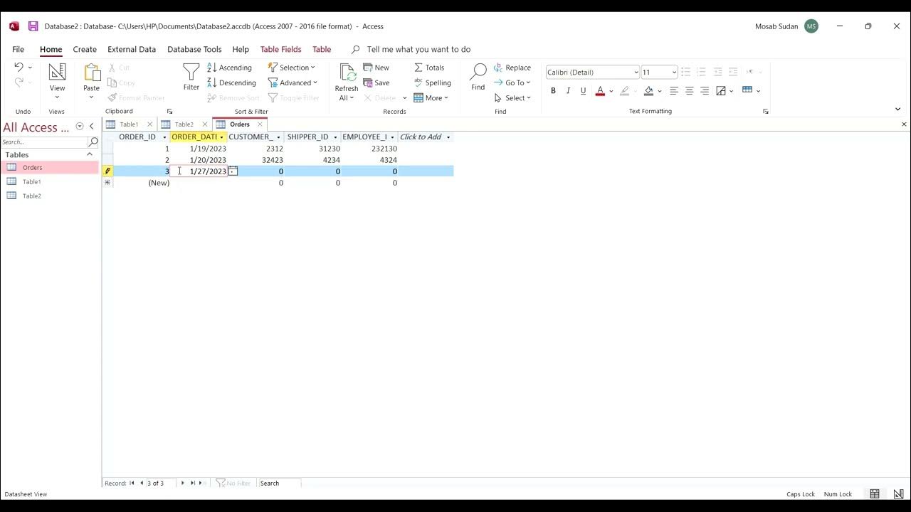 AutoNumbers in MS Access - YouTube