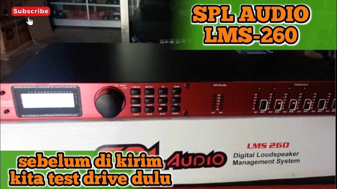 DLMS SPL AUDIO LMS-260// kita test drive dahulu sebelum di kirim, - YouTube