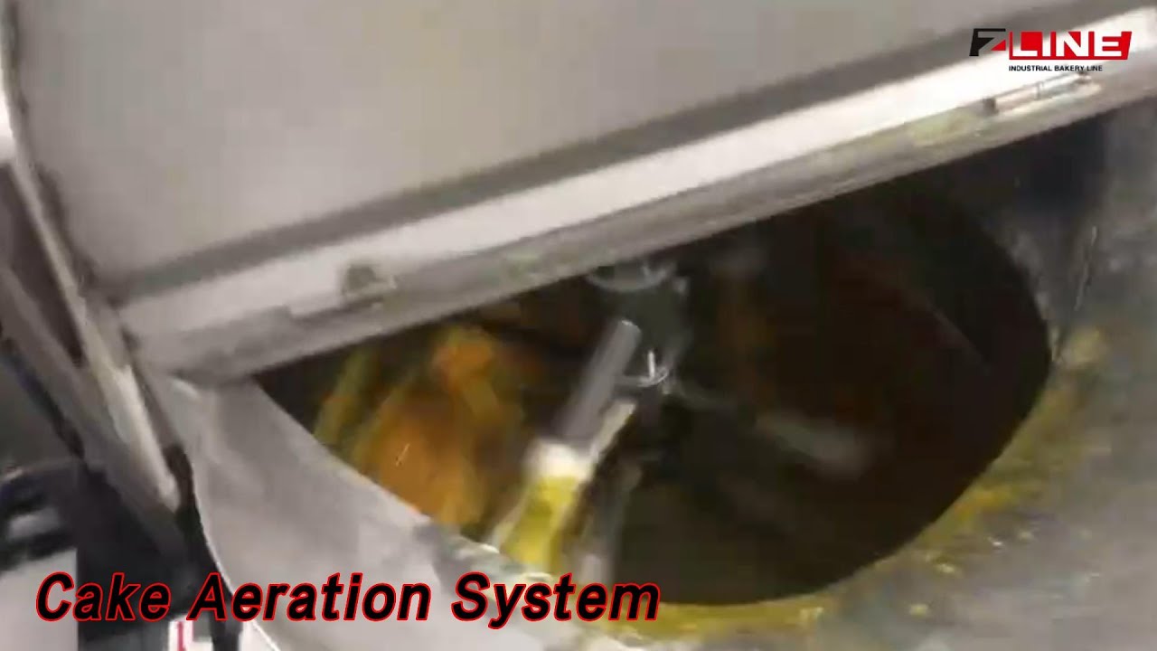 Chiffon Cake Aeration System Swiss Roll Small Automatic PLC Control ...