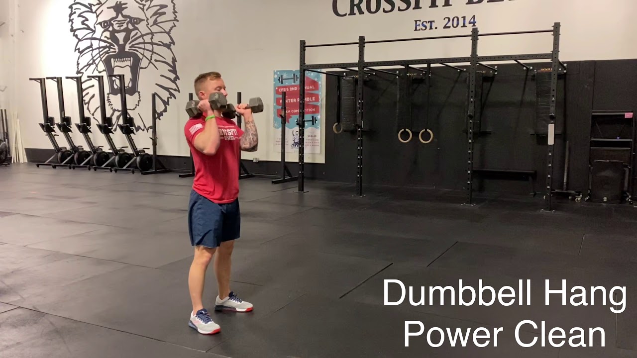 Dumbbell Hang Power Clean: Demo - YouTube