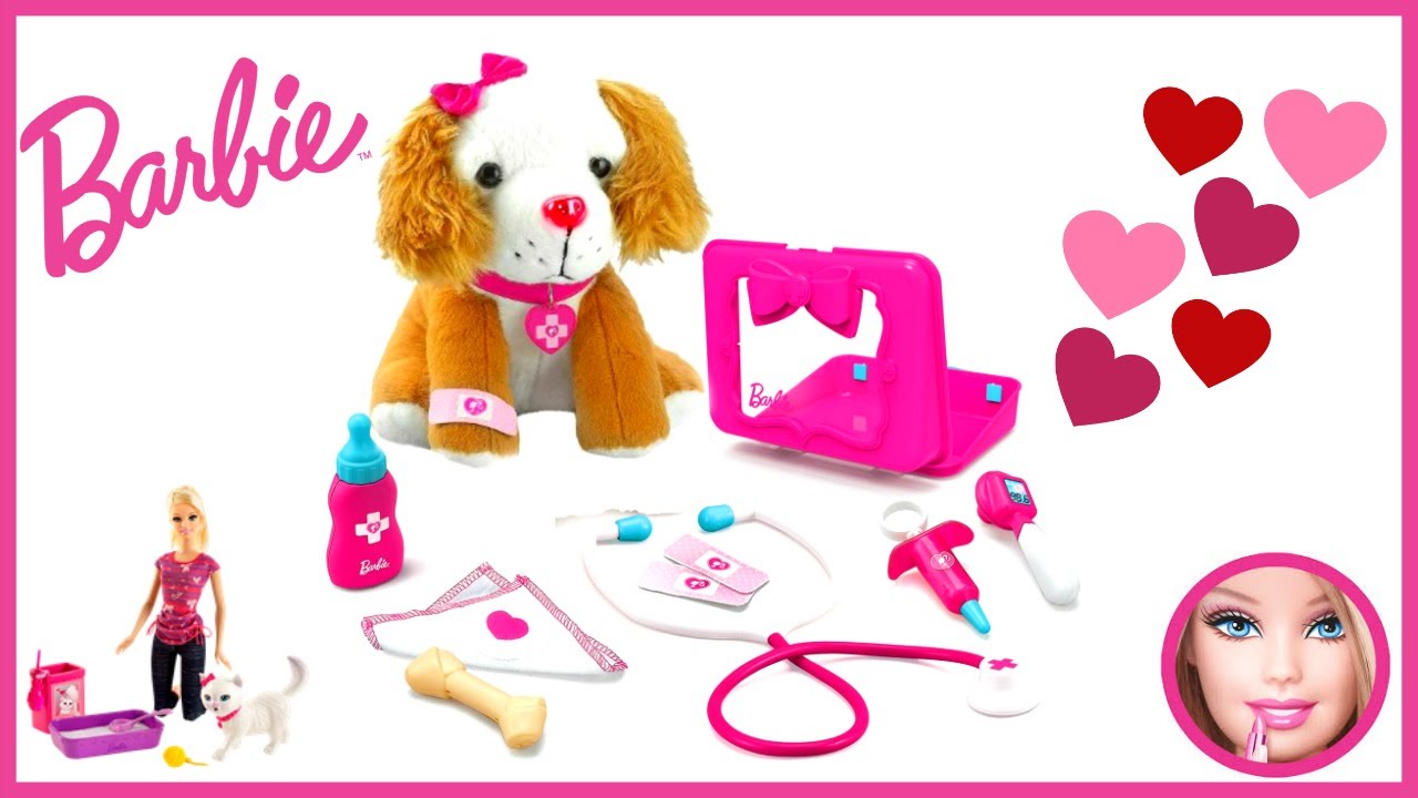 Barbie Pet Doctor - Help barbie heal her Puppy - YouTube
