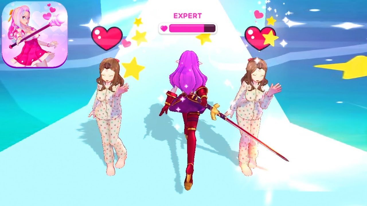 MAGICAL GIRL RUN! game MAX HIGH SCORE 💕🌈👸 Gameplay All Levels ...