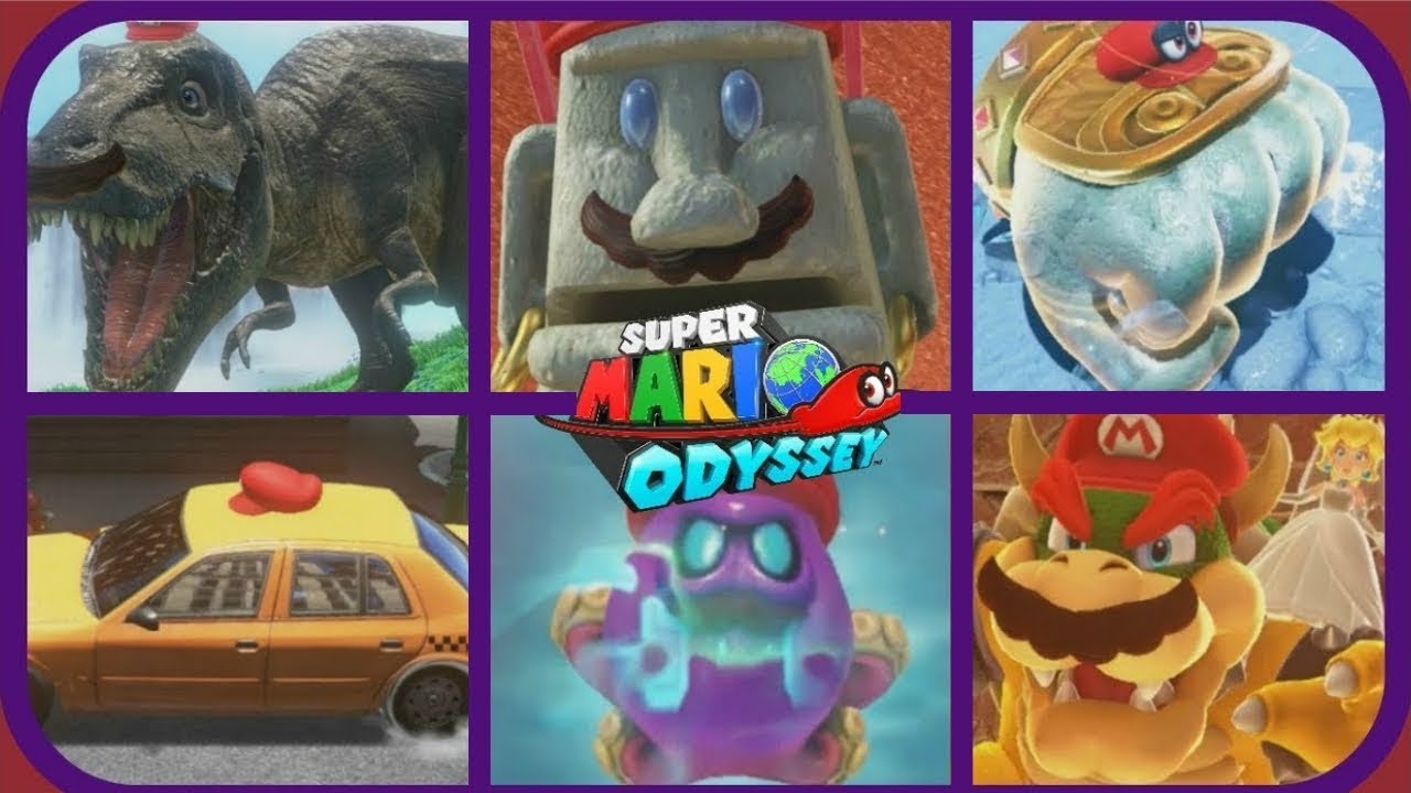 Super Mario Odyssey: All Capture Transformations - YouTube