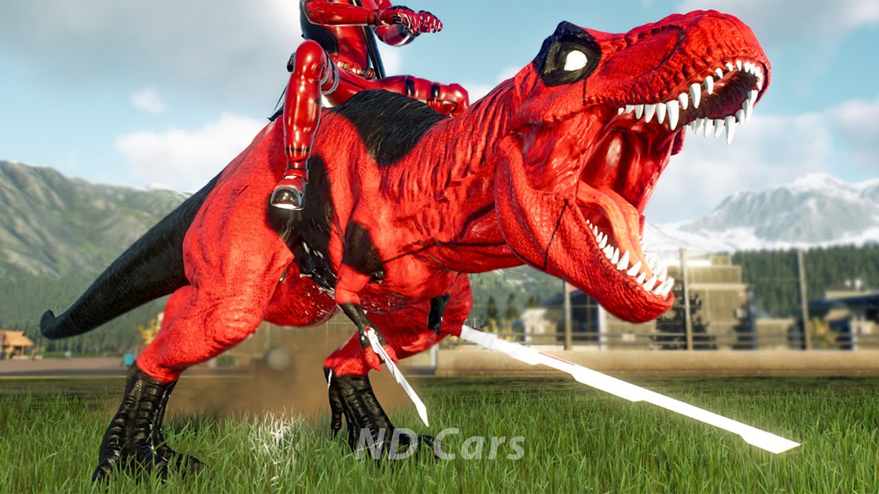 DeadPool Ride TREX VS Sonic Ride The Flash,Skibidi Toiet Dinosaurs ...