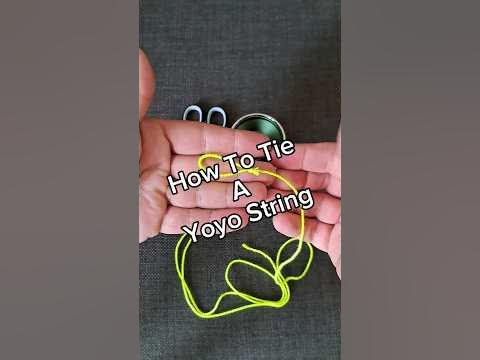How to Tie a Yoyo String Knot or Loop the Easy Way! #yoyo #yoyoing # ...