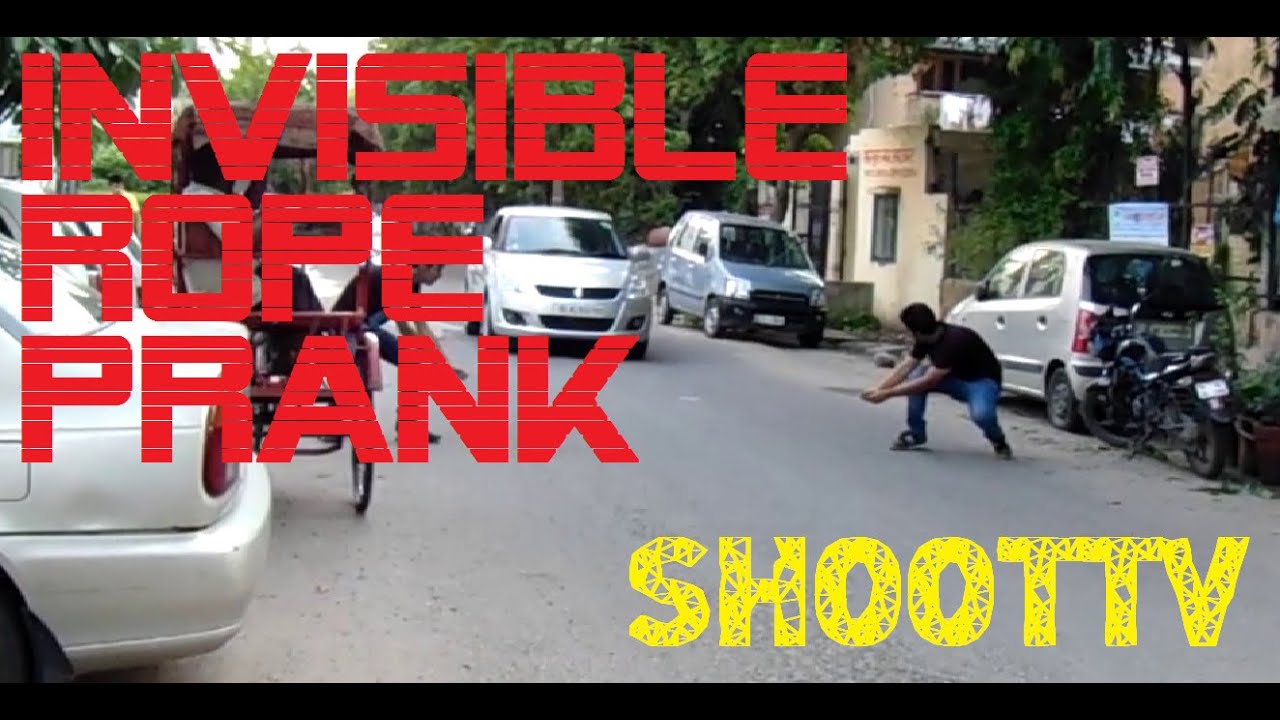 Invisible Rope Prank | Prank In India | Shoot TV - YouTube
