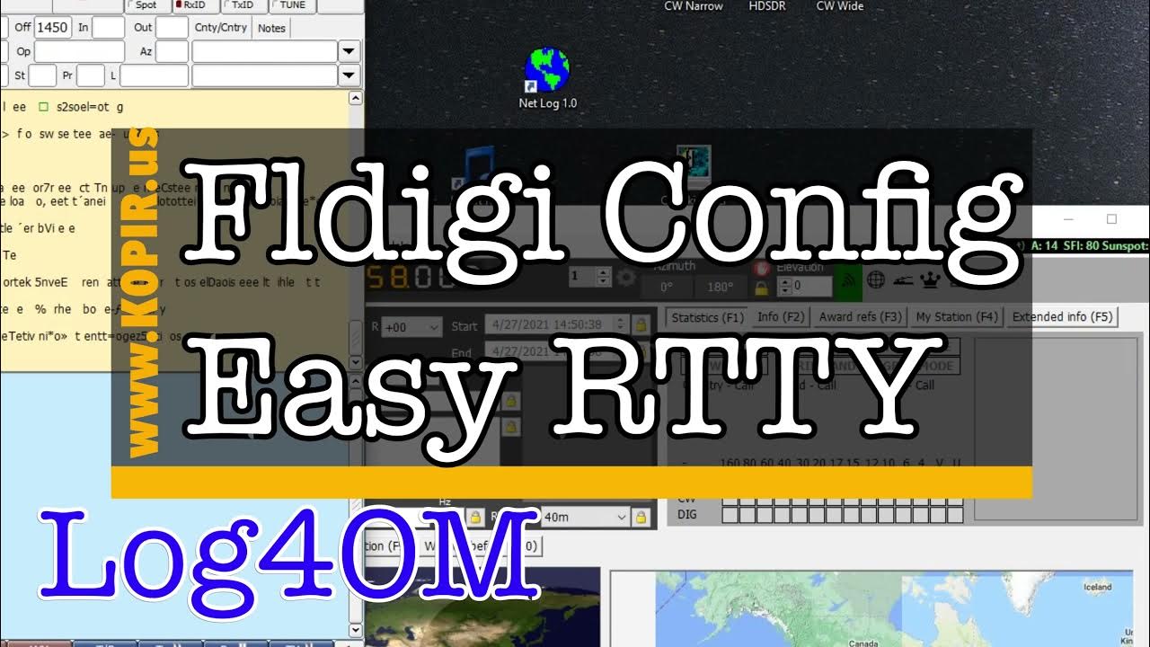 Fldigi Log4OM and Easy RTTY Settings _ Part I - YouTube