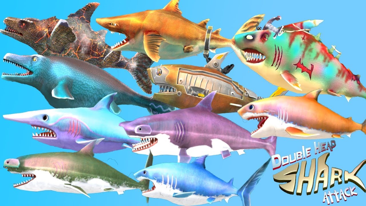 Double Head Shark Attack - Multiplayer - All Sharks Unlocked - Android ...