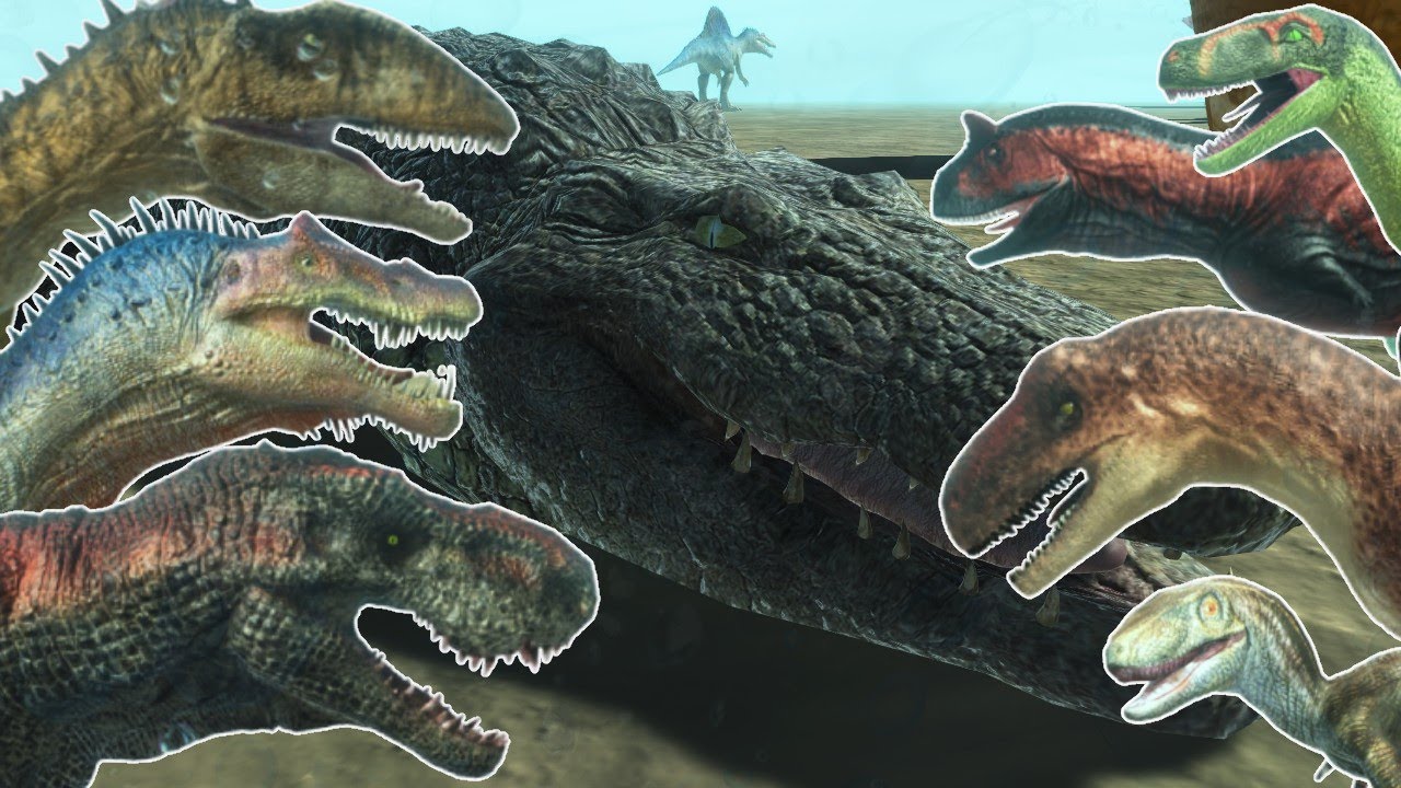 PURUSSAURUS VS ALL DINO - ANIMAL REVOLT BATTLE SIMULATOR - YouTube
