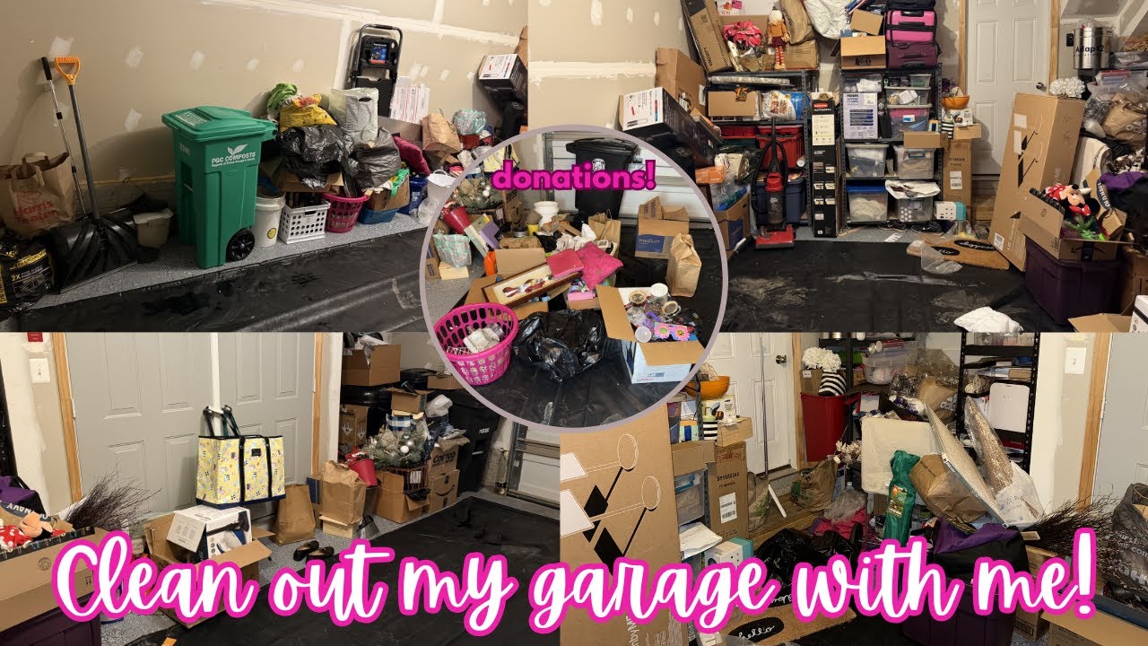 Messy Garage Clean Out Part 1 | Clean, Organize and Declutter my Garage ...