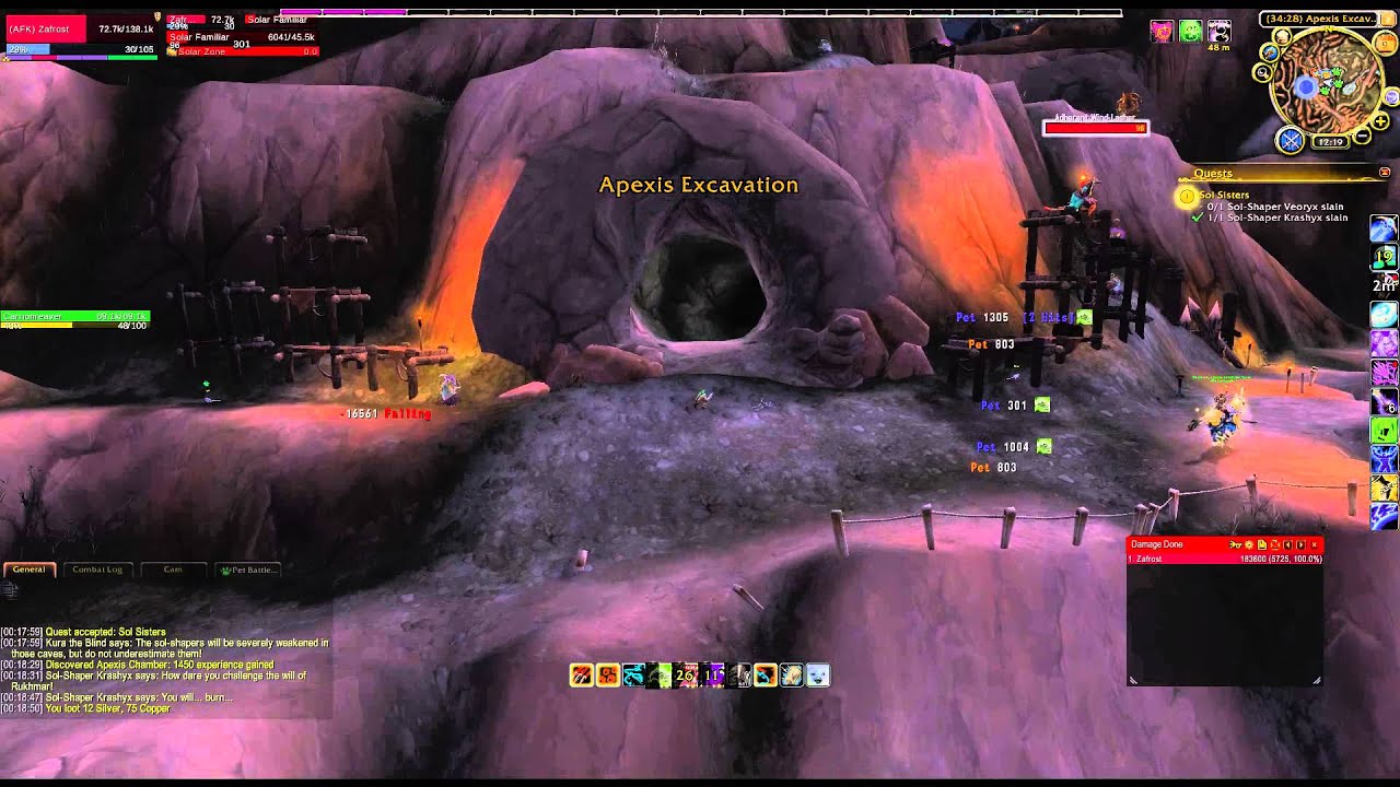 Sol Sisters WoW Quest Legacy of the Apexis - YouTube