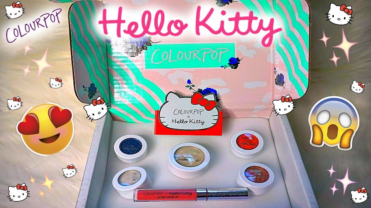 NEW! Colourpop x Hello Kitty Collection | Live Swatch - YouTube