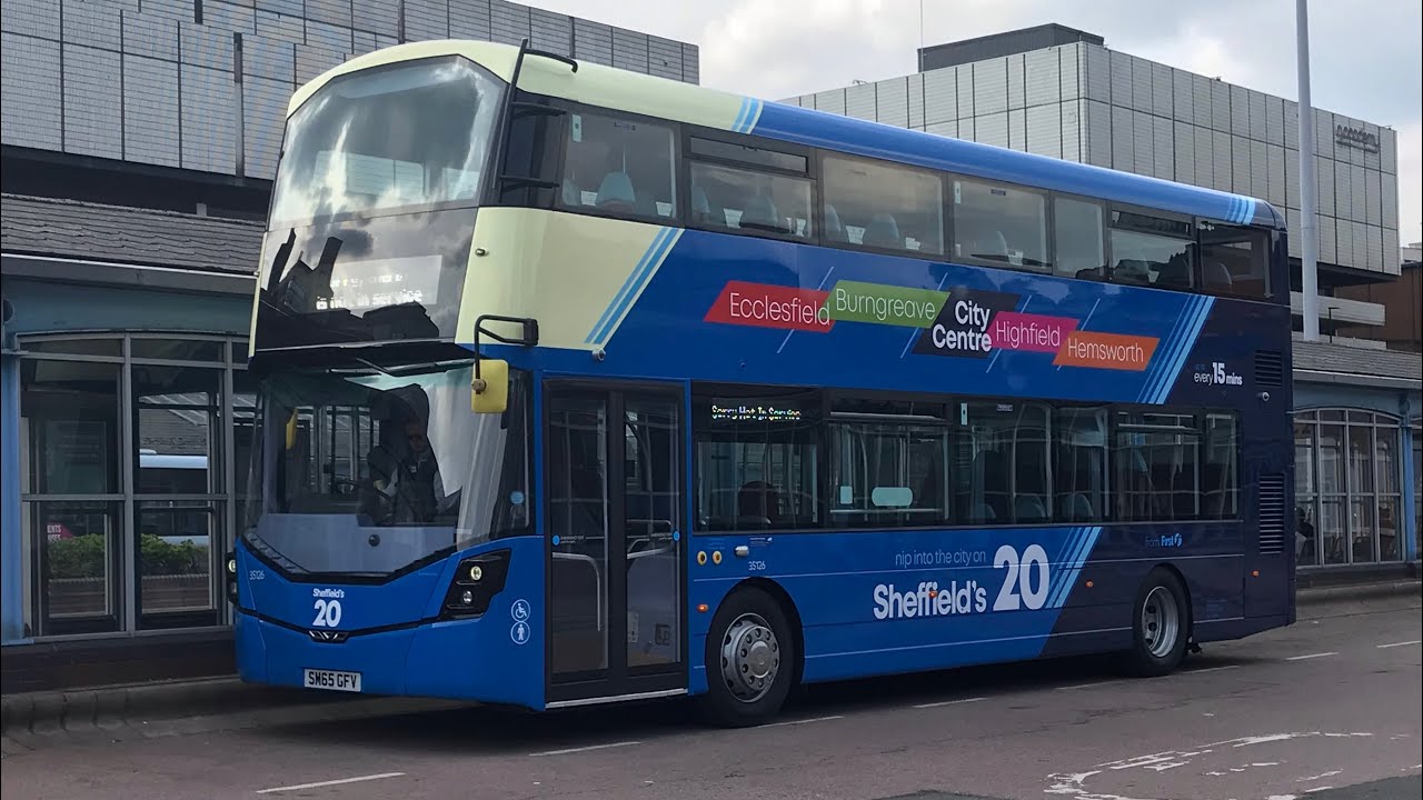 First Sheffield 35126 in New Livery at Sheffield interchange - YouTube