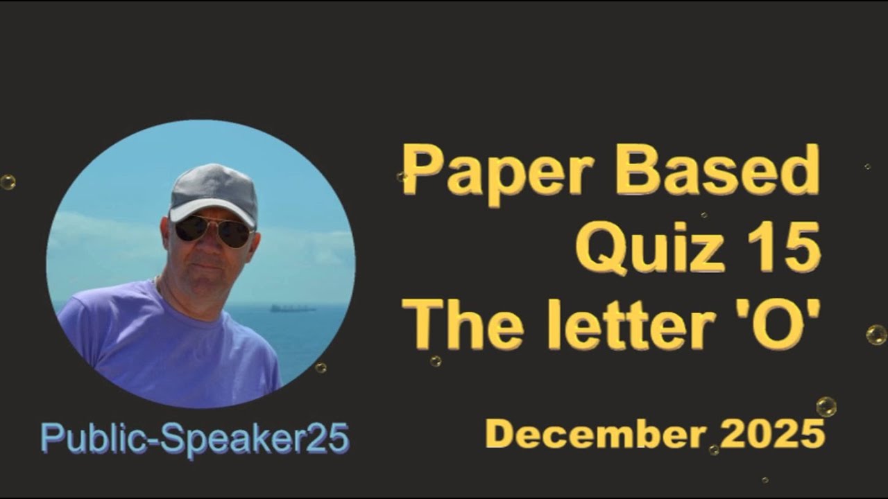 Paper Based Quiz 15 O - YouTube