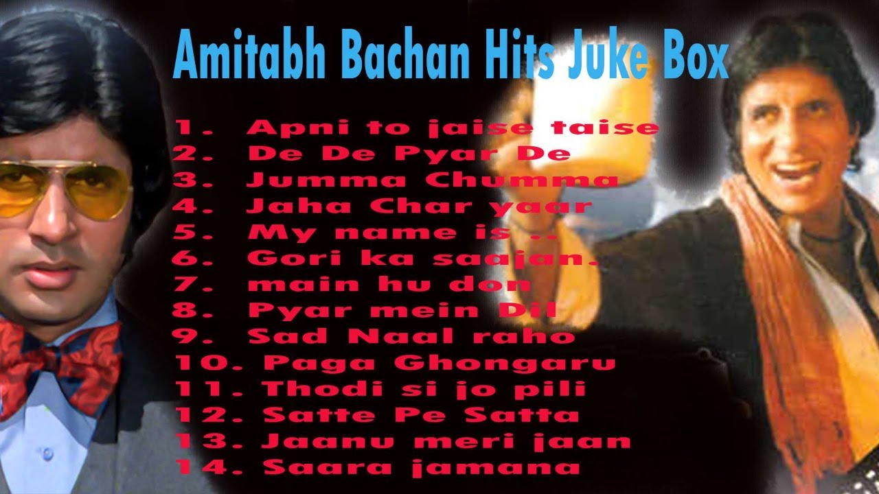AMITABH BACHCHAN HIT SONGS - YouTube