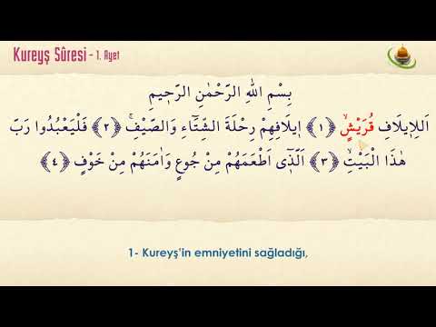 Kureyş Suresi okunuşu ve anlamı, Liilafi kureyş suresi