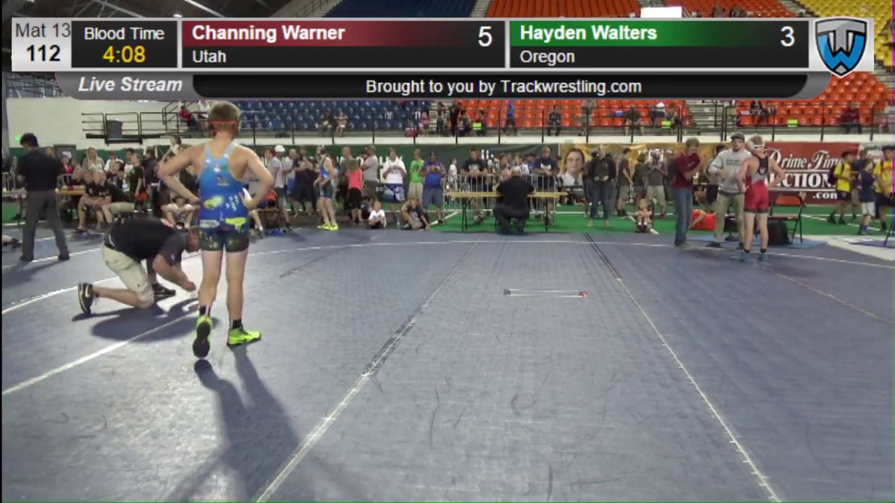 2082 Schoolboy 112 Channing Warner Utah vs Hayden Walters Oregon ...