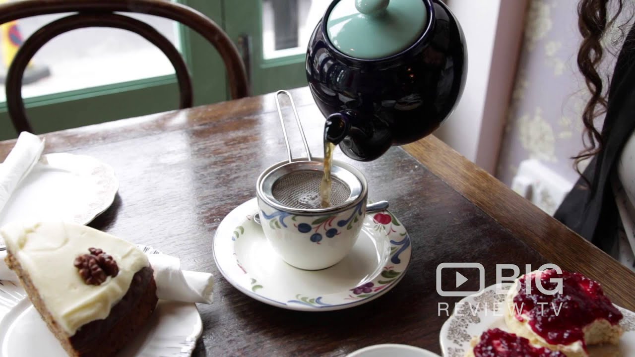 The Tea Rooms in London serving amazing Tea and delicious Pastry - YouTube