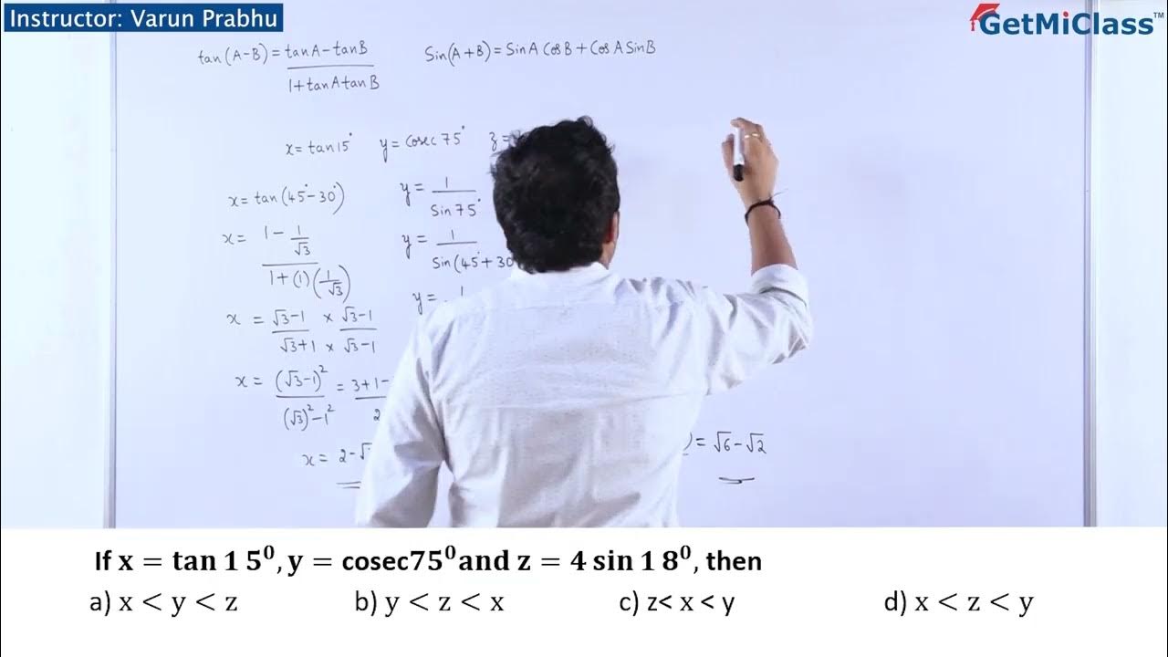Trigonometry Basics Trig Function Examples JEE 11th Maths Trigonometry - YouTube