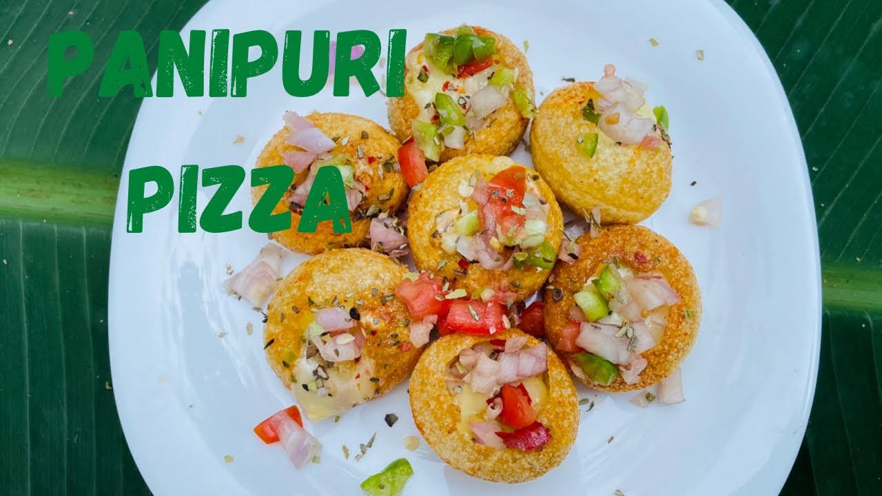 Street Style Panipuri Pizza | Homemade Pizza Panipuri - YouTube