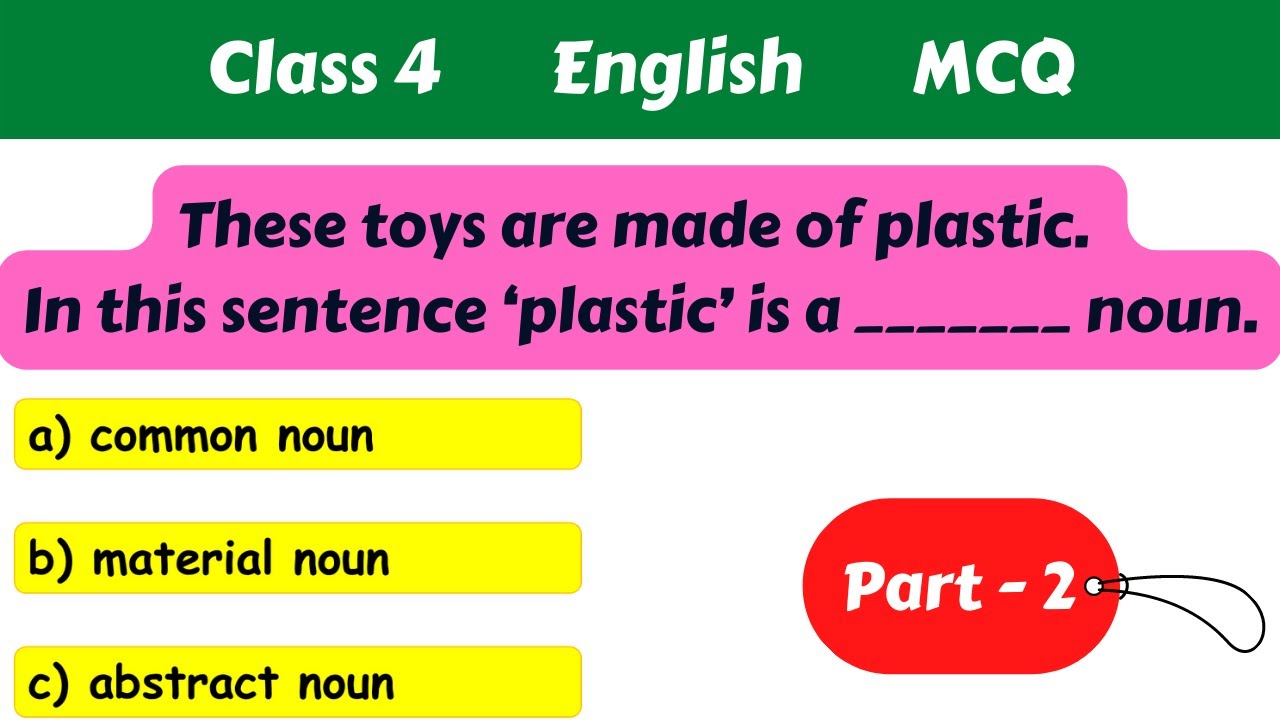 Class 4 English Grammar MCQ with Answers | Class 4 English Questions ...