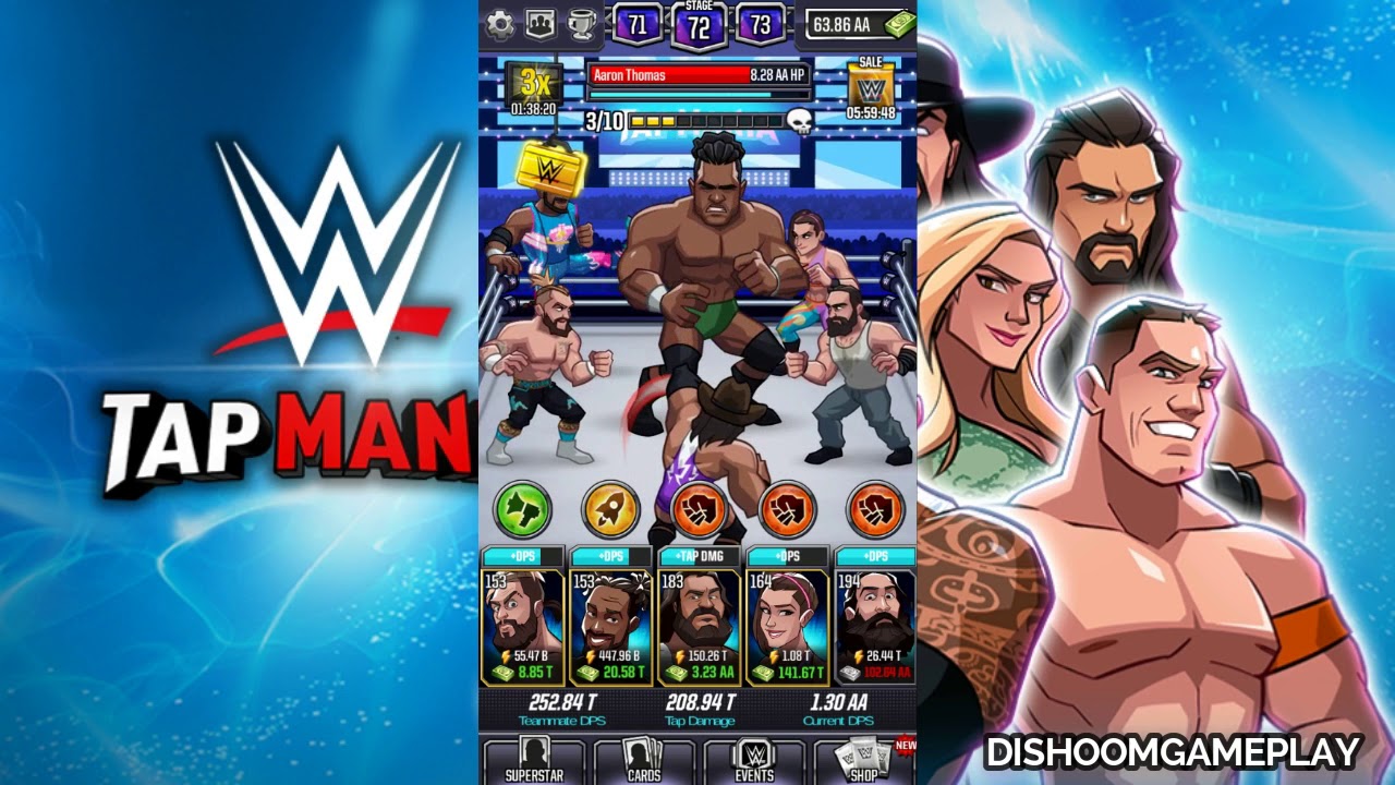 WWE Tap Mania Level 1-76 | Android/iOS Gameplay #1 - YouTube